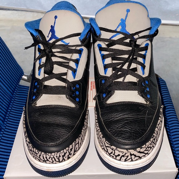 Jordan | Shoes | Jordan 3 Retro Sport Blue Sneakers | Poshmark